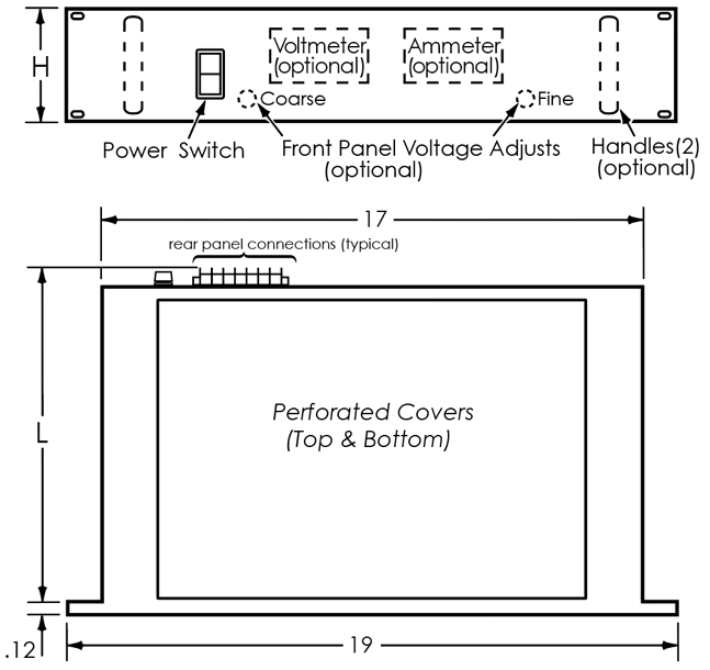 Linear Regulated Power Supply: Rack Mounting Wide Adjust Programmable ...